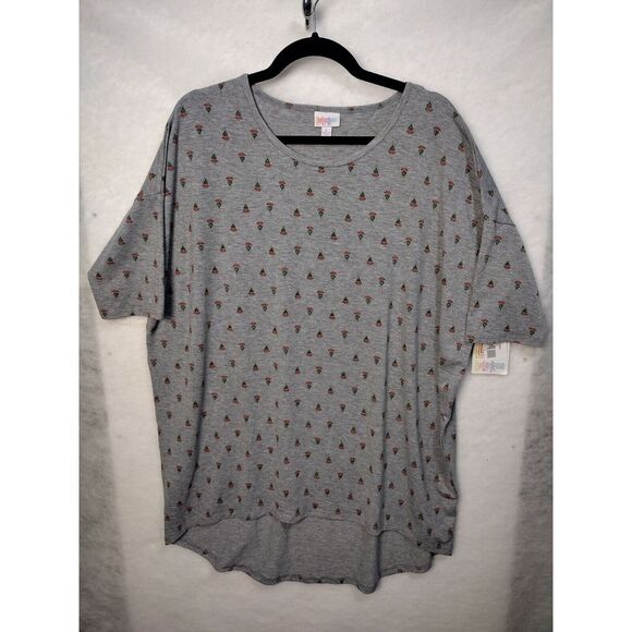 LuLaRoe | Tops | Large Lularoe Irma Style Shirt Gray Wspade Type ...